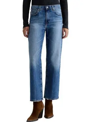 Ag Brinley Mid-rise Straight Crop Jeans - Years Mystery