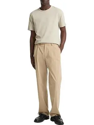 Vince Louie Double Pleat Suiting Trousers - Teak