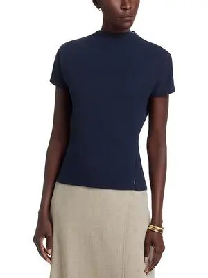 BOSS Ecreci High Neck Top - Sky Captain