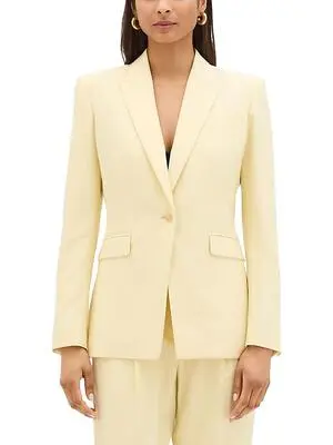 Another Tomorrow Single-button Blazer - Sunlight