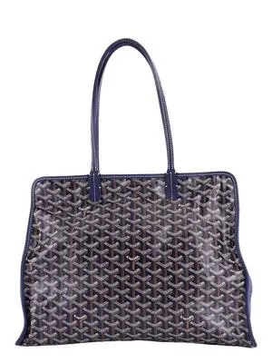GOYARD Pm Hardy Pet Carrier Coated Canvas - Blue
