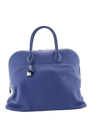 HERMES 45 Bolide Relax Bag Evercolor - Blue