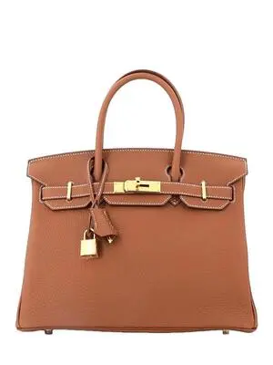 HERMES Birkin 30 Handbag - Gold