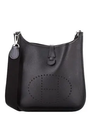 HERMES Pm Evelyne Bag Gen Iii Epsom - Black
