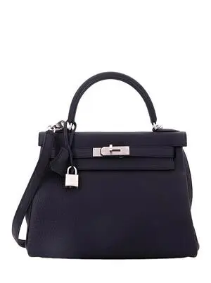 HERMES Kelly 28 Handbag - Noir