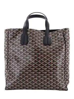 Goyard Voltaire Iii Tote Coated Canvas - Black