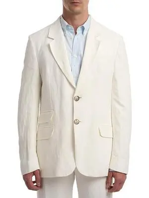 Ami Single Breasted Blazer - Blanc Creme