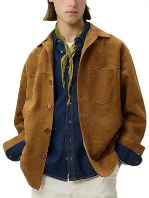 Ami Buttoned Overshirt - Caramel