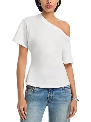 EB DENIM Elena Off-the-shoulder T-shirt - White