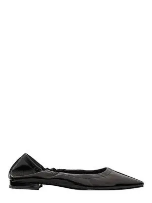 MARGAUX LONNBERG The Roma Flats - Black Crinkle Patent