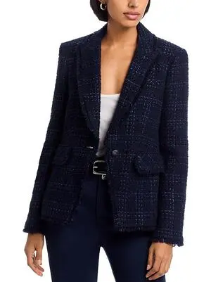 Veronica Beard Cutaway Dickey Jacket - Navy