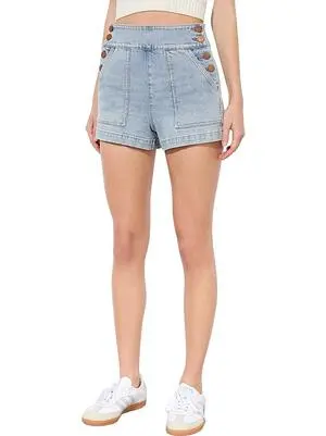 Alice + Olivia Donald Jean Shorts - Rockstarblue