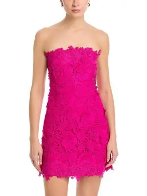 Generation Love Lydia 3d Lace Dress - Hibiscus
