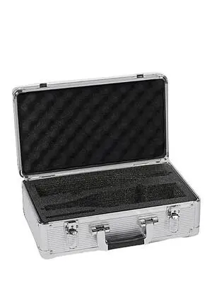 VINGARDEVALISE Two Bottle Carrying Case - Metallic Silver
