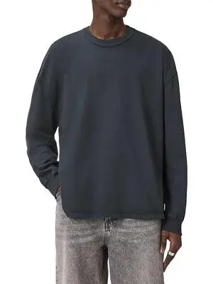 ALLSAINTS Cole Long Sleeve Crewneck Tee - Washed Black