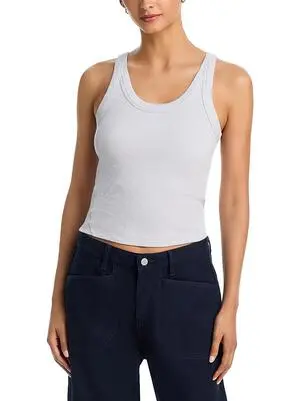 Rag & Bone Ribbed Wide String Tank Top - Lavender