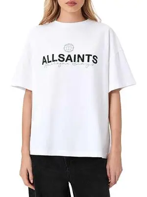 ALLSAINTS Emblem Avri Tee - White