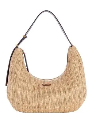 Rag & Bone Hudson Large Paper Straw Hobo Bag - Natural