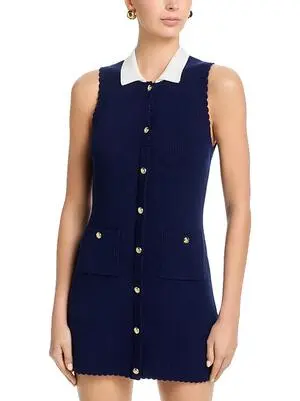 FRENCH CONNECTION Bennet Rib Knit Contrast Dress
