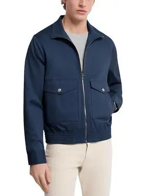 Michael Kors Cotton Stretch Harrington Jacket - Midnight