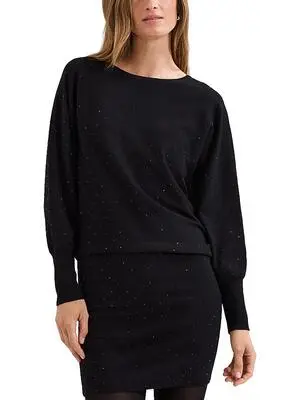 PHASE EIGHT Becca Embellished Dress - Black