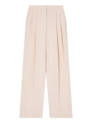 Emporio Armani Gabardine Pleated Trousers - Blush Pink