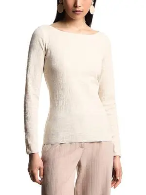 EMPORIO ARMANI Textured Top