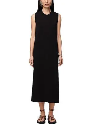 Another Tomorrow Sleeveless Tee Dress - Black