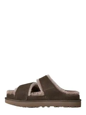 UGG Greenport Cross Strap Slides - Dense Smoke
