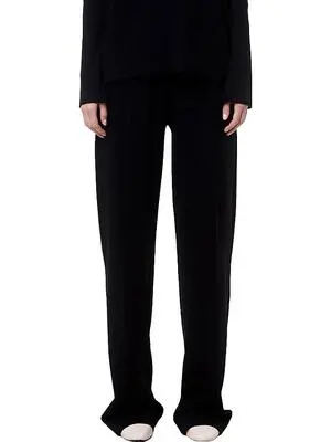 Another Tomorrow Seamed Lounge Pant - Black