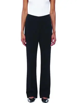 Another Tomorrow Relaxed Jersey Pant - Black
