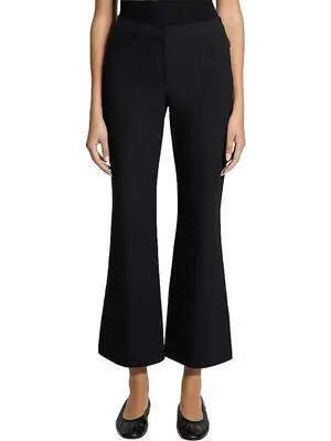 Theory Seamed Kick Flare Bistro Trousers Black