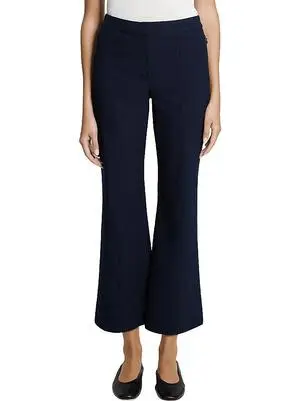 Theory Seamed Kick Flare Bistro Trousers Midnight Navy