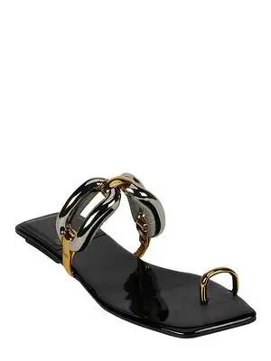 JEFFREY CAMPBELL Big Link Flat Sandals