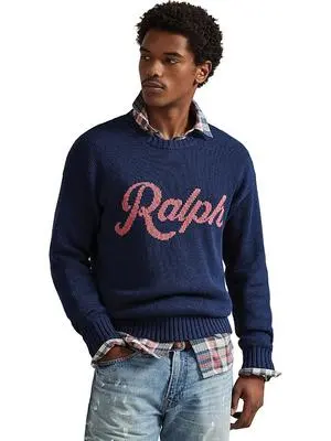 Polo Ralph Lauren Ralph Logo Sweater - Dark Cobalt/white