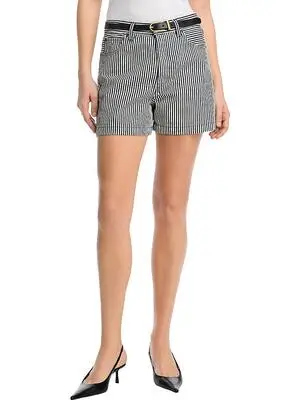 FRAME The Everyday Striped Shorts - Navy Stripe