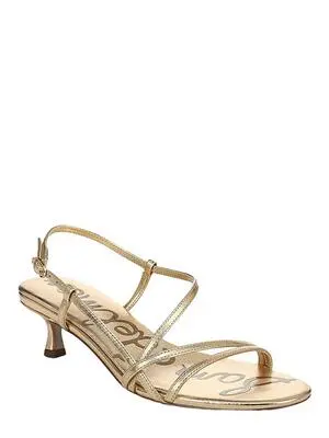 Sam Edelman Cora Kitten Heel Sandals - Amber Gold