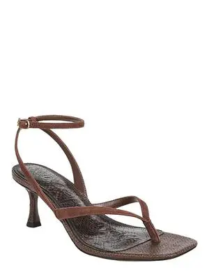 Sam Edelman Pax Ankle Strap Thong Sandals - Ande Brown