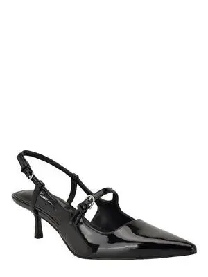 Nine West Amayo Pointed Toe Slingback Pumps - Black