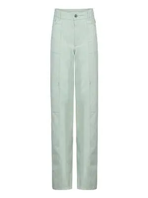 PCFG Linen Blend Free Heaven Pant With Pocket - Light Green
