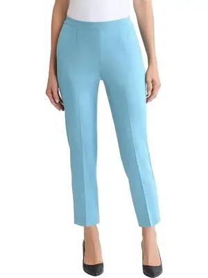Ming Wang Knit Straight-leg Ankle Pants - Serene