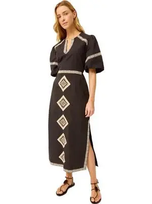 MARIE OLIVER Mariko Midi Dress - Black