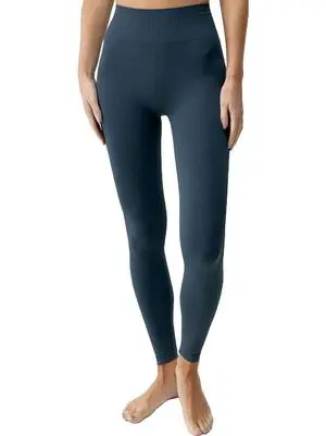 BORN LIVING YOGA Nawal Seamless High Rise Sport Legging - Stormy Grey