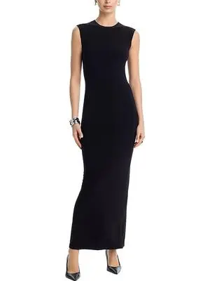 Norma Kamali Sleeveless Long Dress - Black