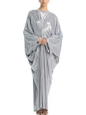 Norma Kamali Choir Caftan Dress - Silver