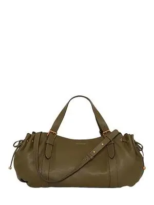 Gerard Darel Le 24h Leather Handbag - Khaki