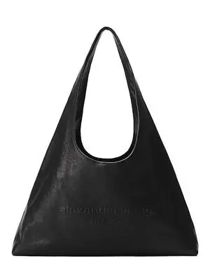 Alexander Wang Pike Medium Leather Hobo Bag - Black