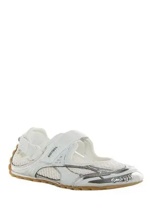 Bottega Veneta Orbit Flash Mary Jane Sneakers - Lead