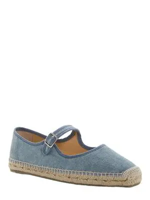 CastaÑer Padua Espadrille Mary Jane Flats - Acqua