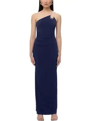 Herve Leger Genevieve Gown - Classic Blue